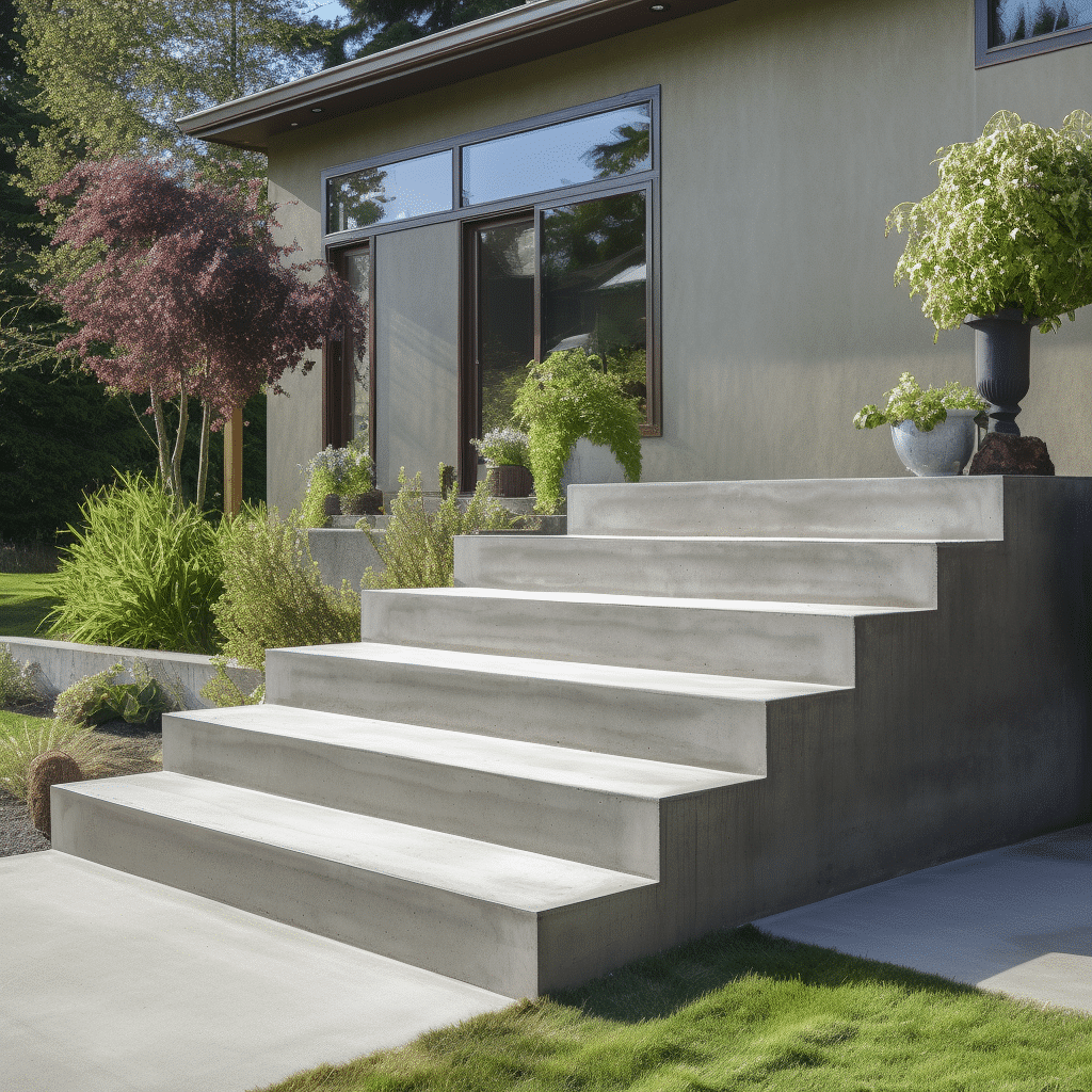 Creating Durable Concrete Steps with Supporting Sidewalls