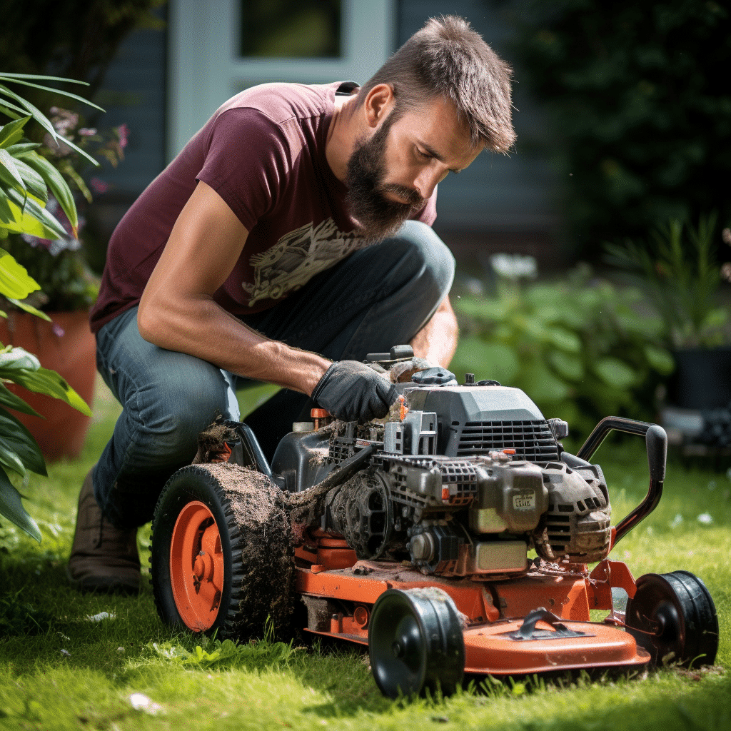Properly Tipping Your Lawn Mower for Maintenance