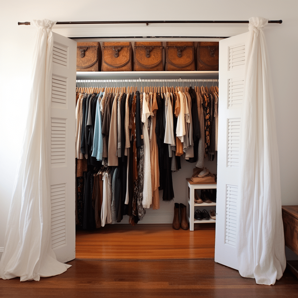 Innovative Ways to Cover a Doorless Closet