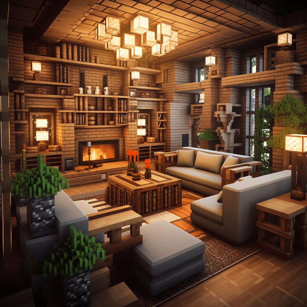How to Make a Living Room in Minecraft